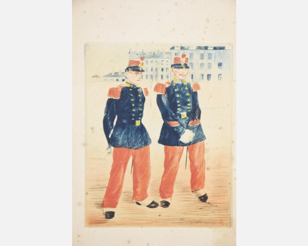 Charles Huard | deux officiers | MutualArt