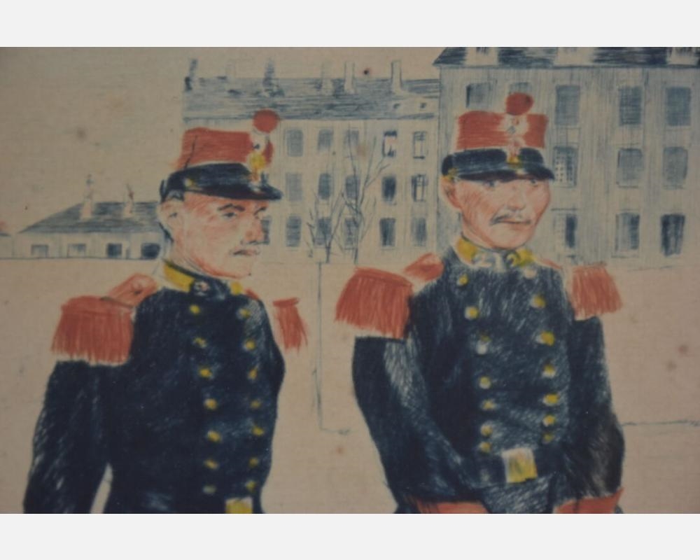 Charles Huard | deux officiers | MutualArt