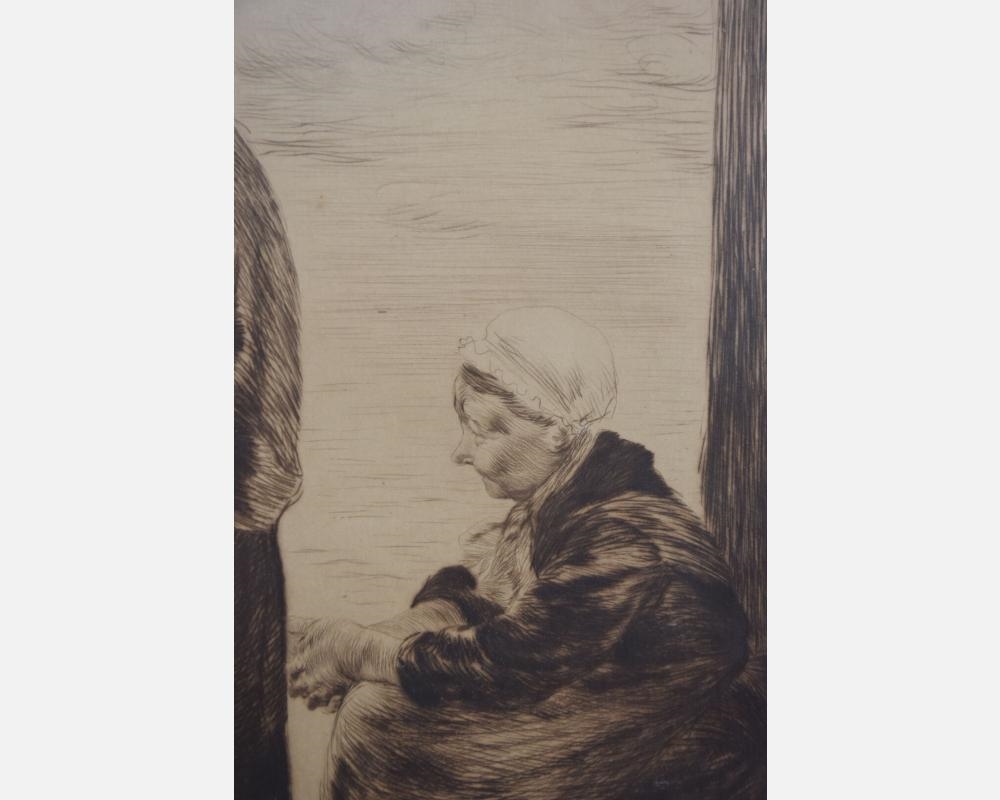 Charles Huard | Vieilles femmes devant la mer | MutualArt