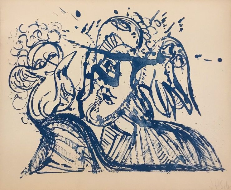 Julio Silva | SILVA Julio Lithography signed in bottom on the right ...