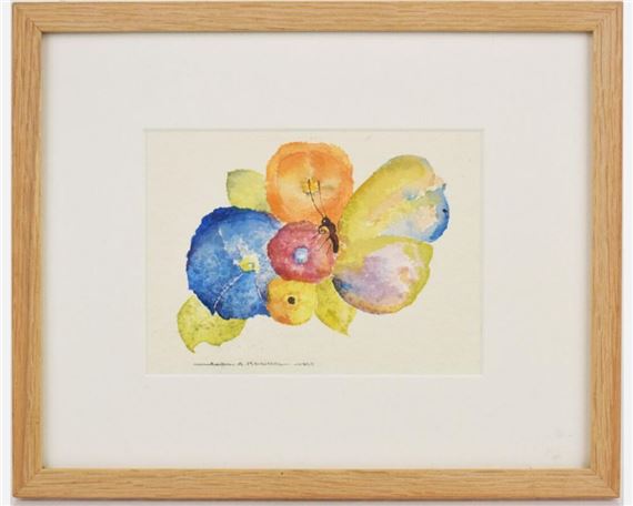 Jean-Adrien Mercier | Fleurs et papillon | MutualArt