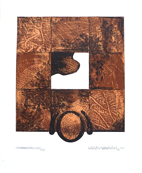 Horst Egon Kalinowski | Introspection / Lithograph in color on paper ...