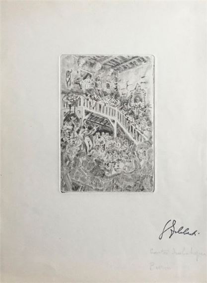 Georges Guido Filiberti | FILIBERTI Georges-Guido Engraving signed of ...
