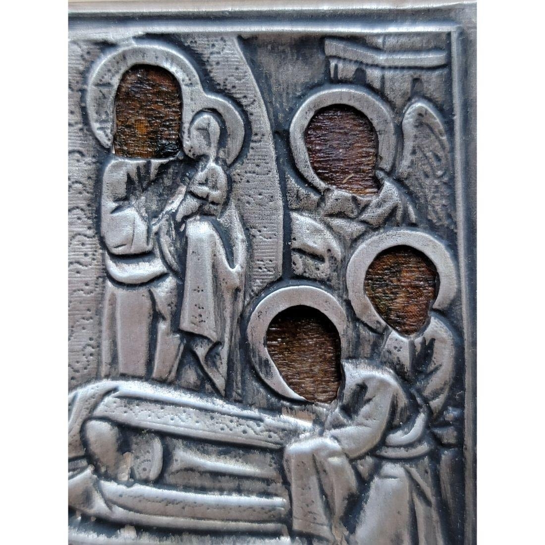 Unknown | 19th Century Religious Icon Hall Marked Silver 1867 (19th ...