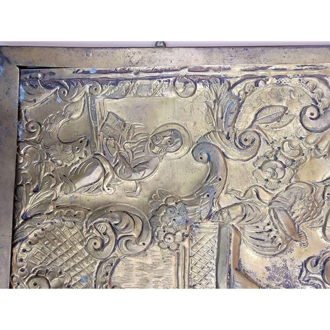 Unknown | An Early Hand Chased Book Cover 18-19th C, Depiction ...