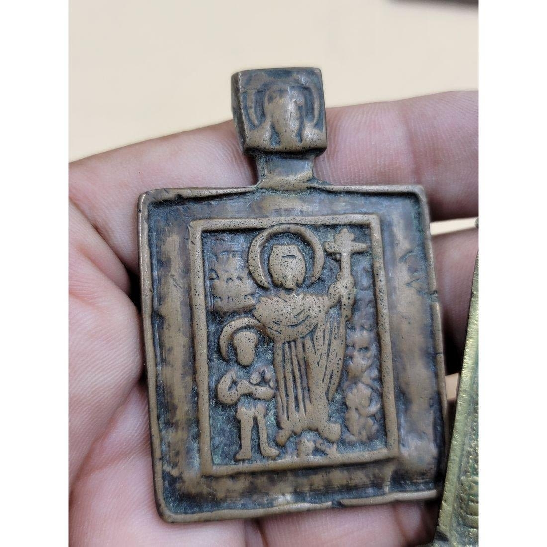 Unknown | Lot Of 6 Antique Russian Bronze Icons | MutualArt