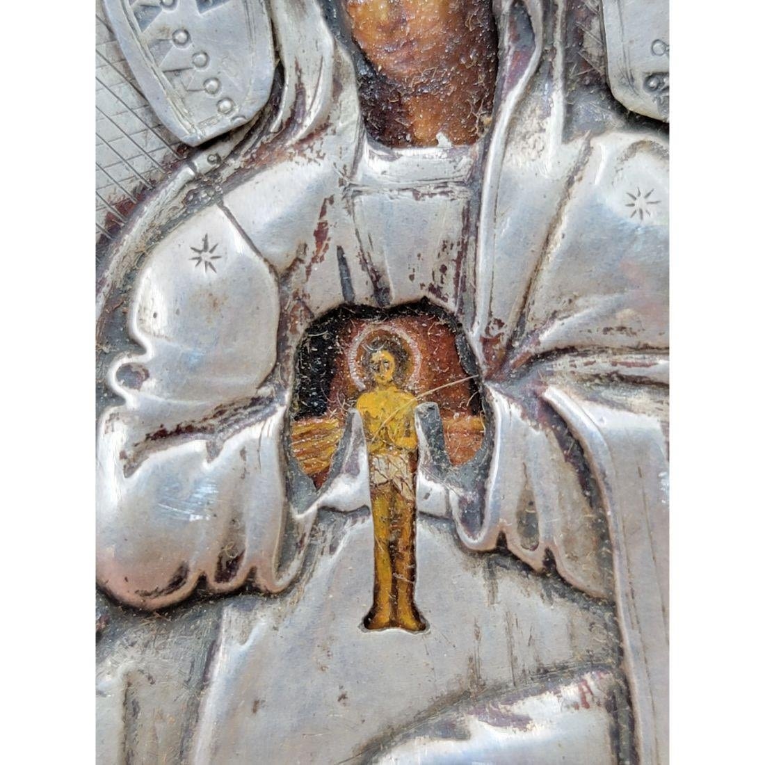 Unknown | 19th Century Religious Icon Hall Marked Silver 1870 (19th ...