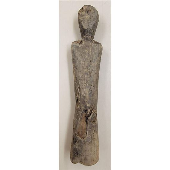 Unknown | Eskimo Alaskan / Inuit Wooden Figure / Doll 7 3/4 Tall ...