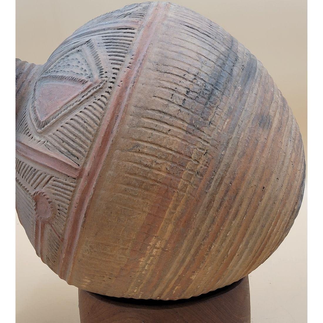 Lifetime | Antique Nupe People Nigerian Pottery Vessel | MutualArt