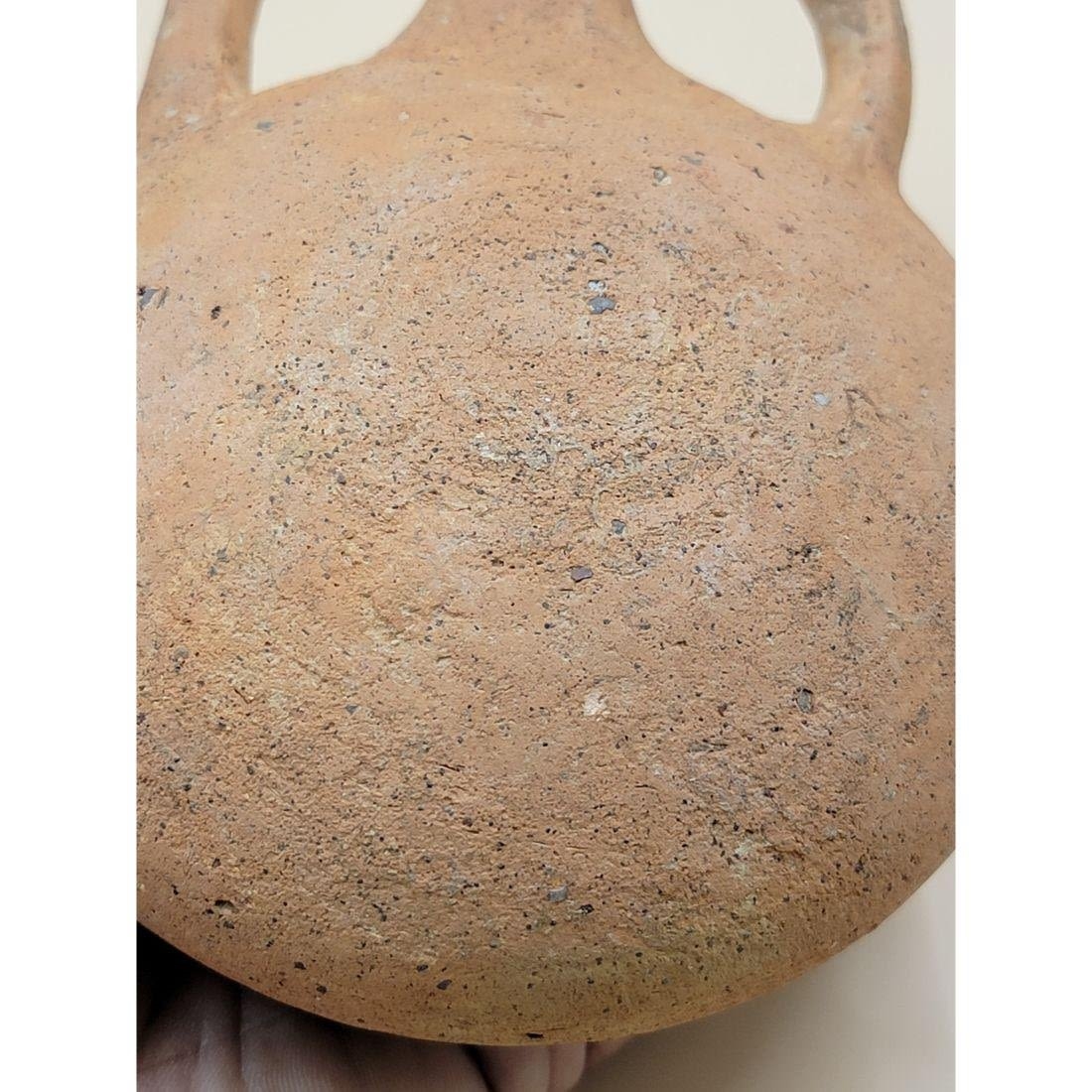 Lifetime | Ancient Egyptian Terra Cotta Pilgrim Flask | MutualArt