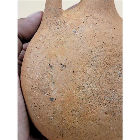 Lifetime | Ancient Egyptian Terra Cotta Pilgrim Flask | MutualArt