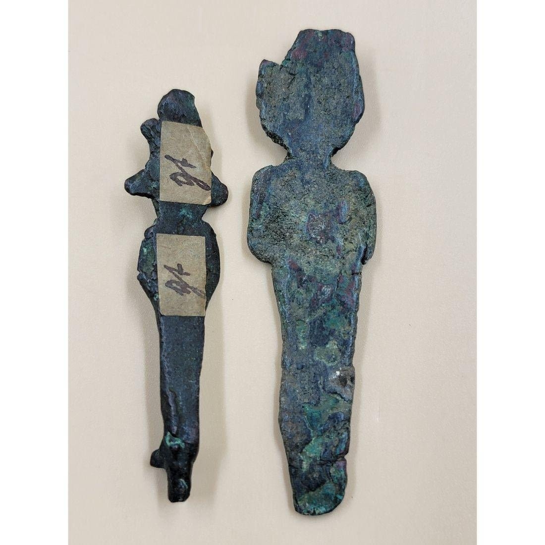 Unknown | Lot Of 2 Ancient Egyptian Bronze Figures | MutualArt