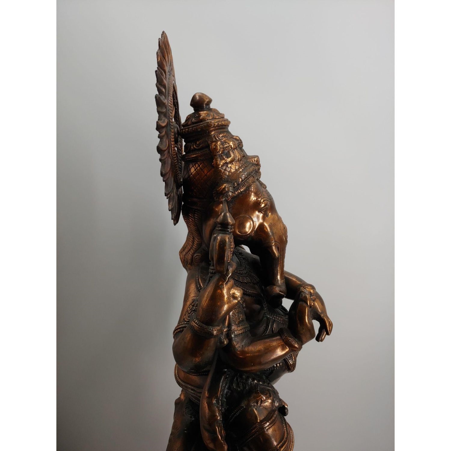 Unknown | A Large Copper Indian Ganesh Figure on Shesha | MutualArt