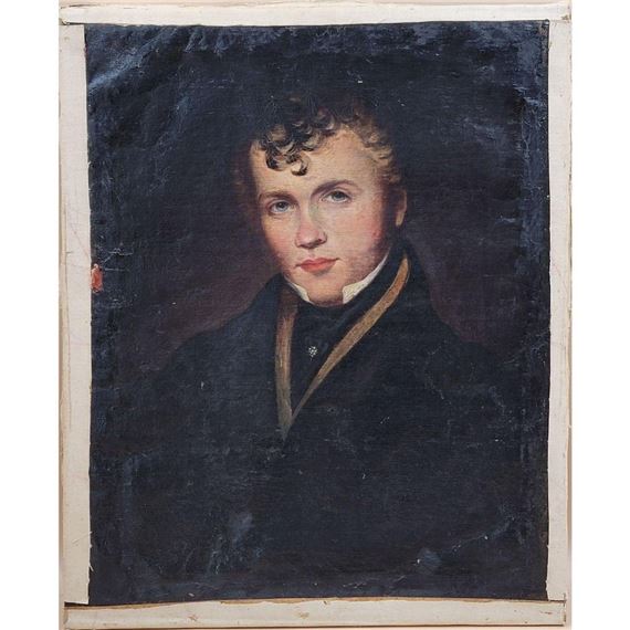 American School | Rare American School Portrait Painting Double ...