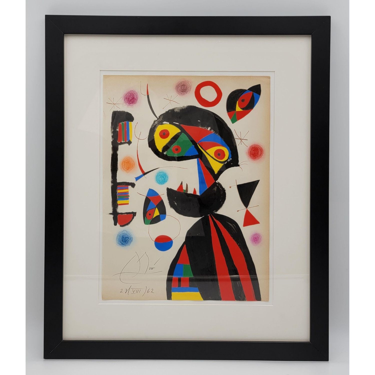 Joan Miró | abstract horn player (1947) | MutualArt