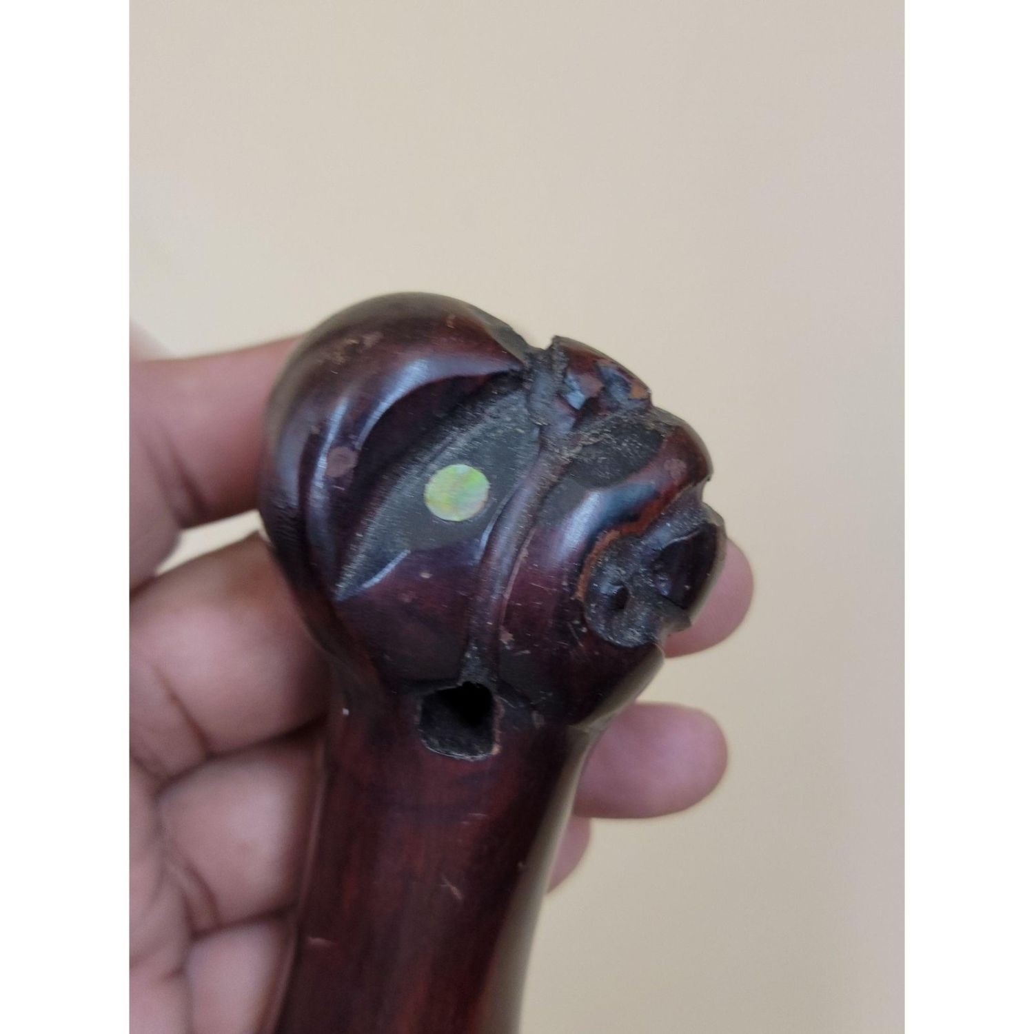 Unknown | 2 Maori Carved Wood Hand Clubs | MutualArt