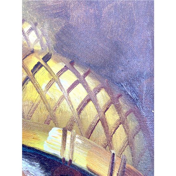H. Cheang | H. Cheang Oil Painting Of A Chinese Man And A Fish (1910 ...