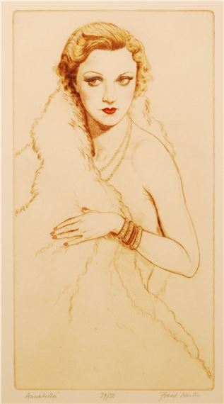 Frank Martin | FRANK MARTIN (1921-2005).Coloured etching ''Annabella ...