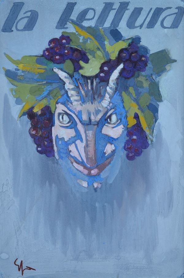 Enrico Sacchetti | Satyr - Reading (1930) | MutualArt