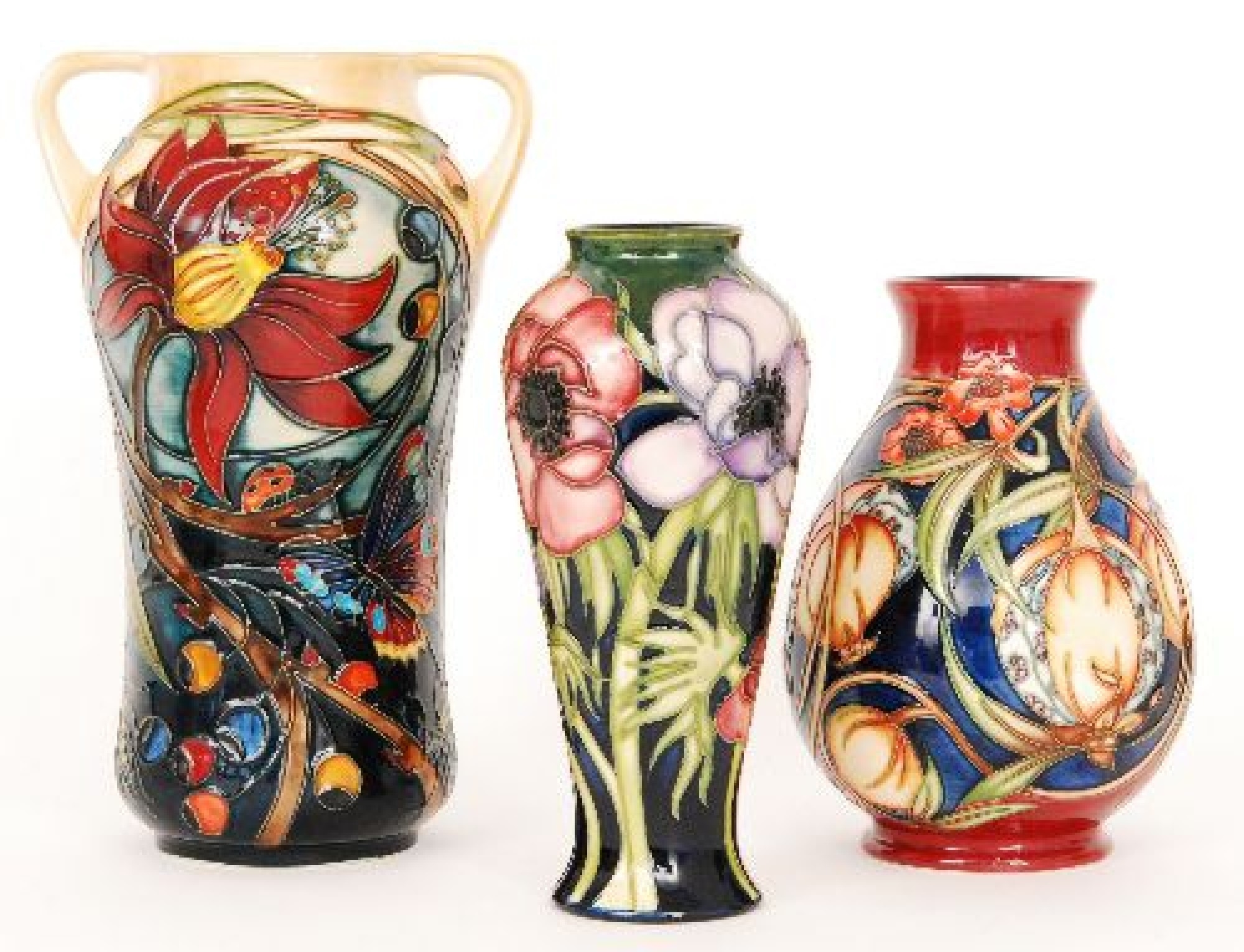 William Moorcroft | A Moorcroft 'Harting' pattern twin handled vase ...