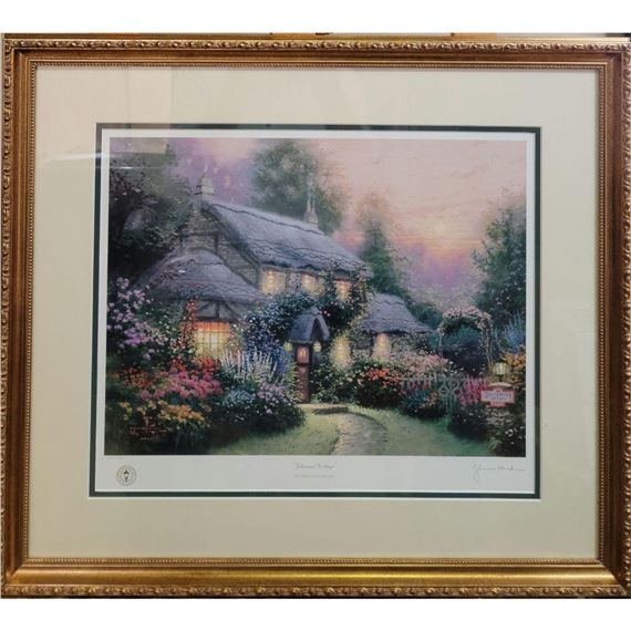 Thomas Kinkade | Thomas Kinkade Julianne's Cottage W/ COA 200/980 ...