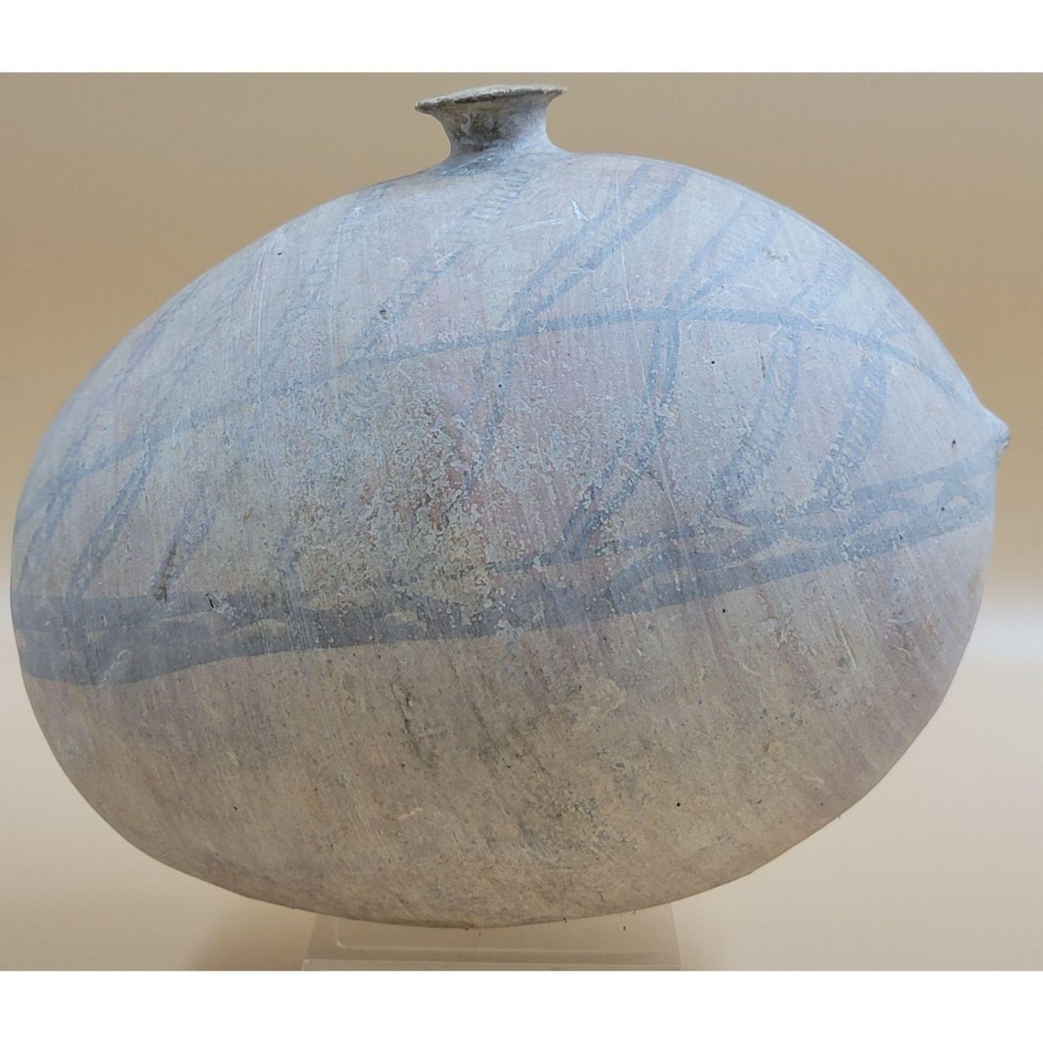 Han Dynasty | Polychromed Chinese Han Dynasty Pottery Jar | MutualArt
