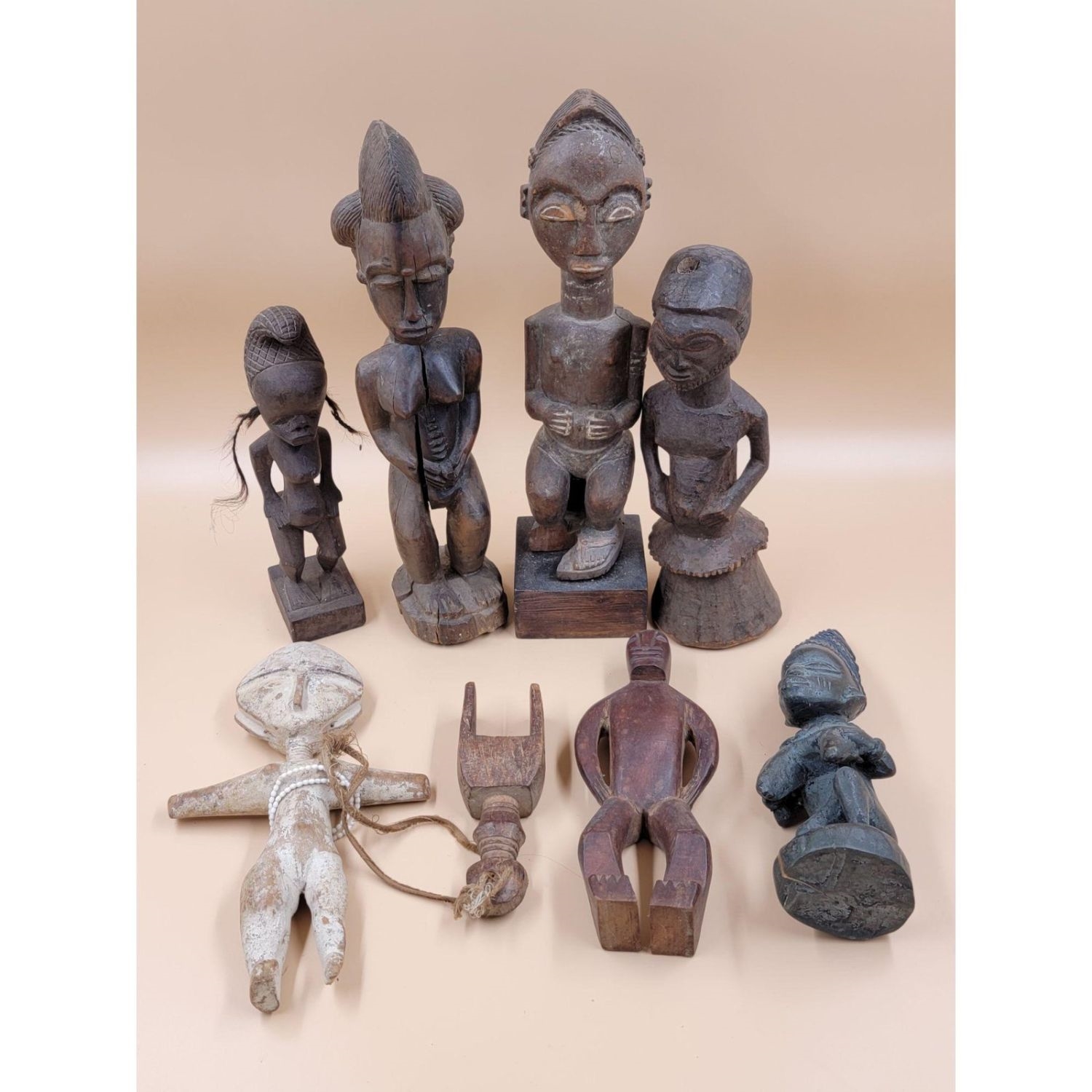 Unknown | A Grouping Of Baule African Wooden Figures | MutualArt
