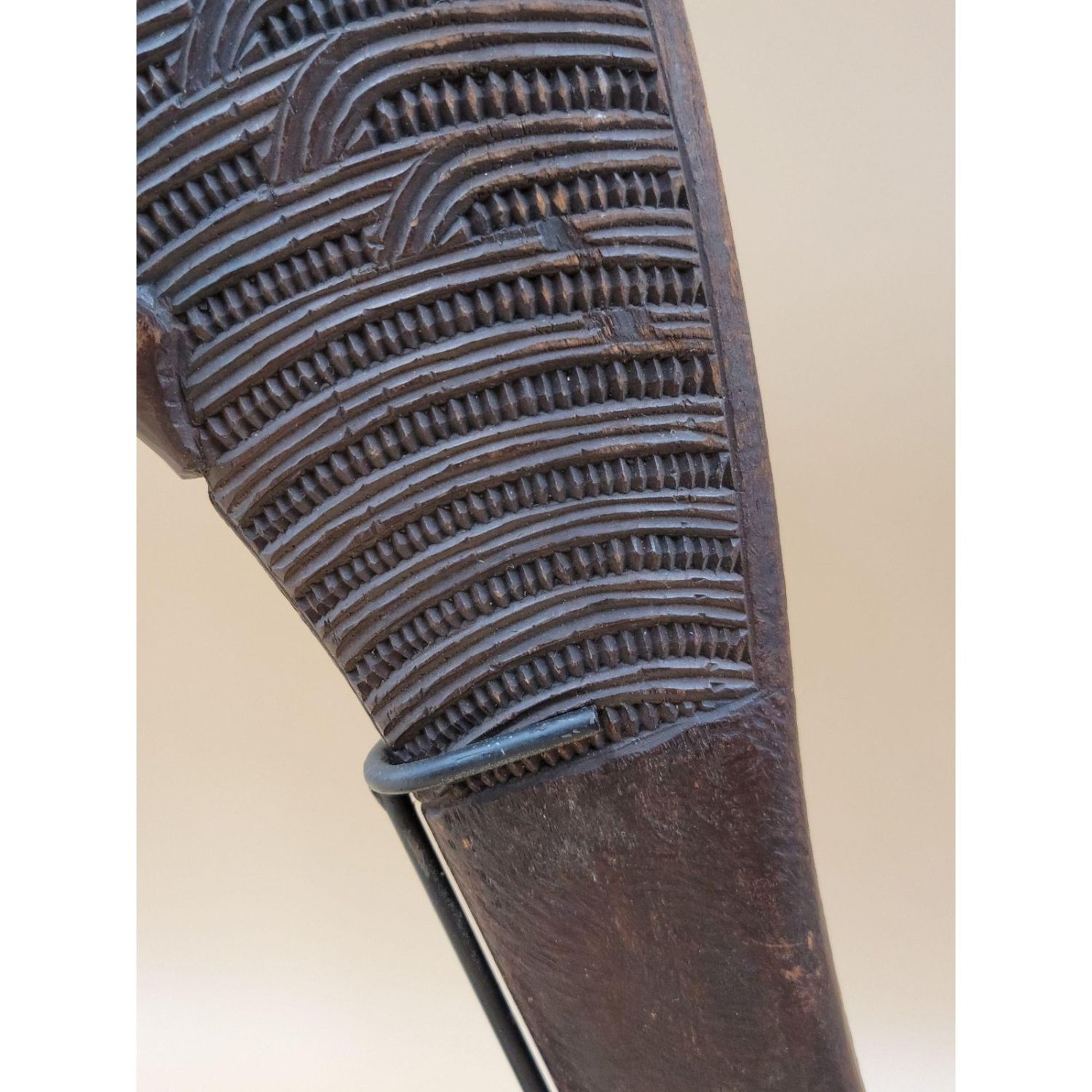 Lifetime | Maori Carved Wood Billhook Hand Club 19th C | MutualArt