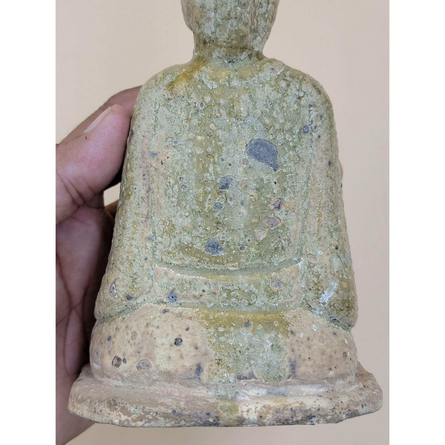 Unknown | A Han terracotta Zodiac sheep & jade Rhino w Glyphs. | MutualArt