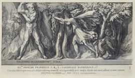 Cherubino Alberti | Perseus transforms Atlas into a mountain with the ...