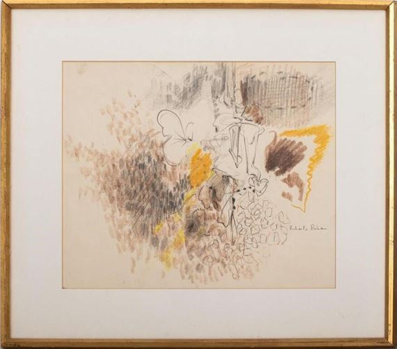 Richards Ruben | Richards Rubens 'Floral Abstraction' Mixed Media ...