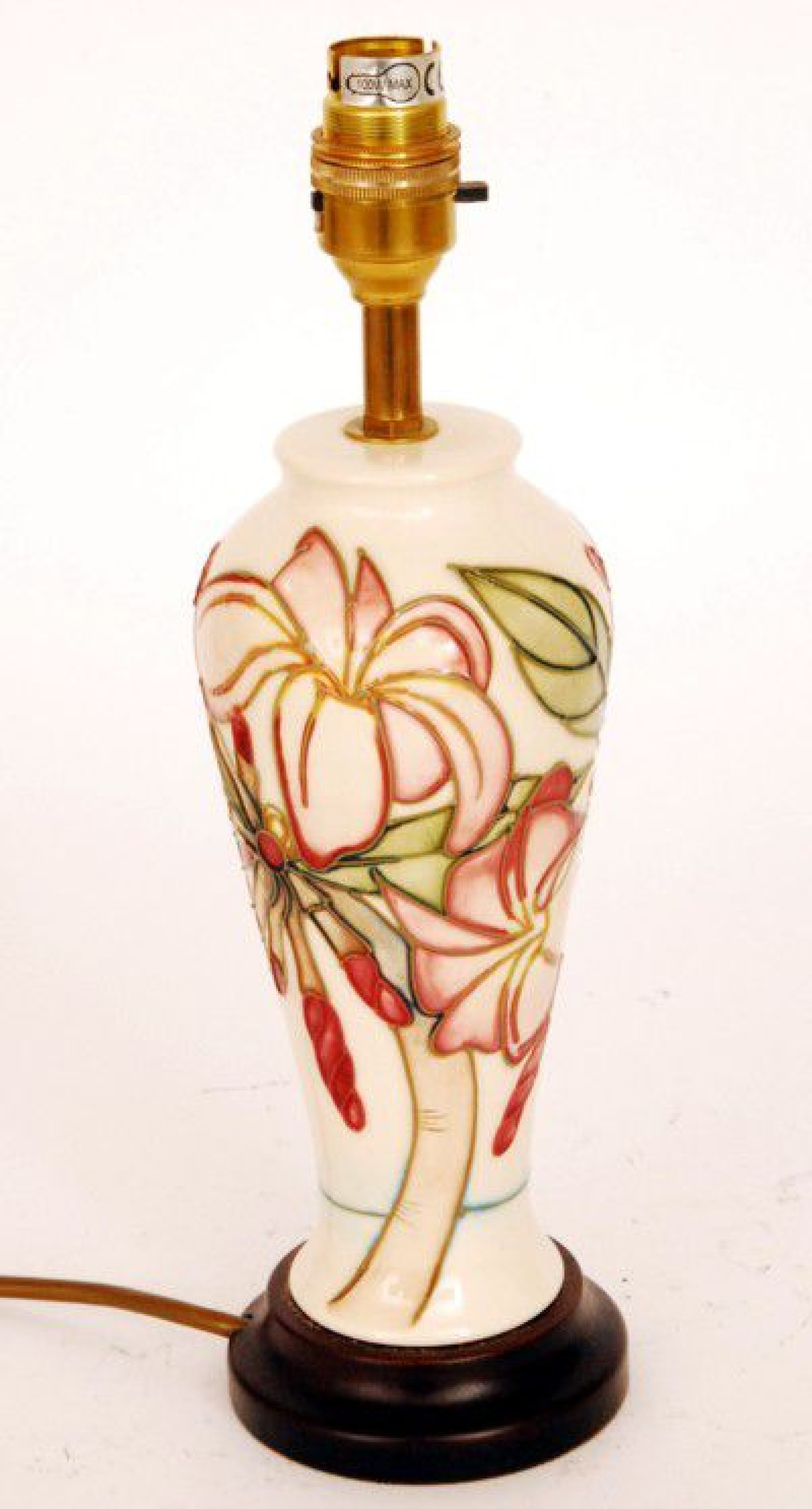 William Moorcroft | A modern Moorcroft Pottery lamp base of baluster ...