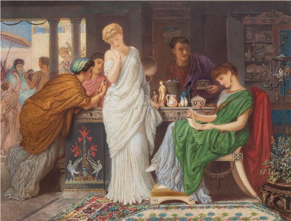 Augustus Jules Bouvier | antique beauties at the merchant (1869 ...