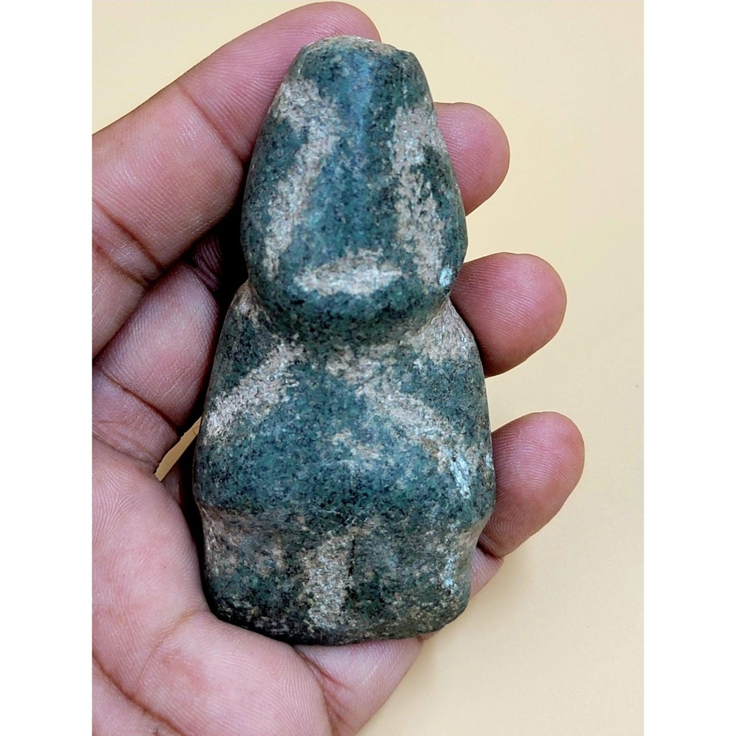 Unknown | Guerrero Mezcala Jade or Hardstone Axe Figure | MutualArt
