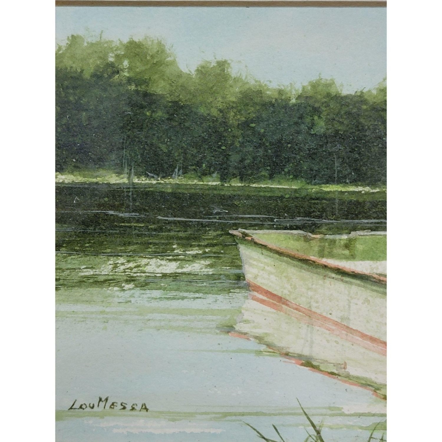 Lou Messa | Lou Messa American Listed Watercolor Painting Signed ...