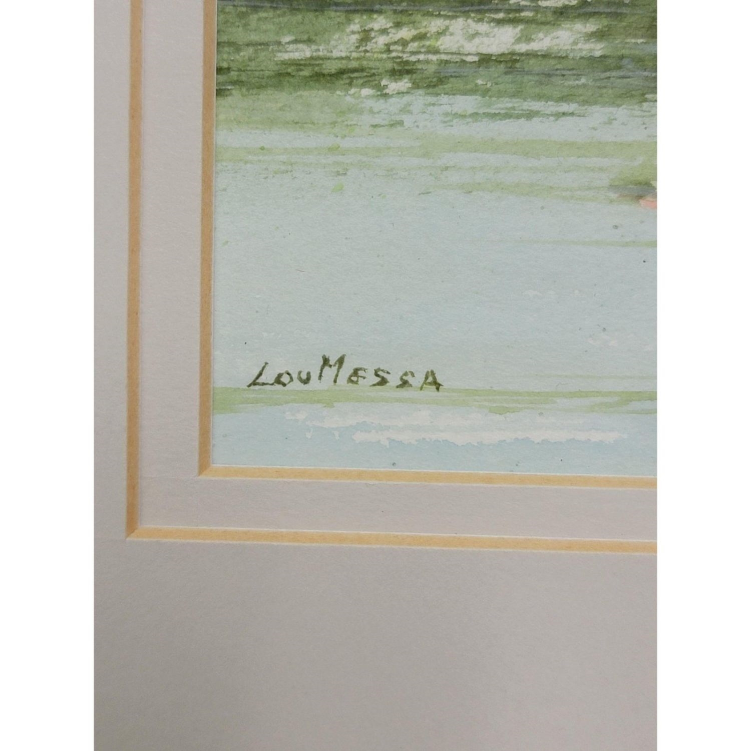 Lou Messa | Lou Messa American Listed Watercolor Painting Signed ...