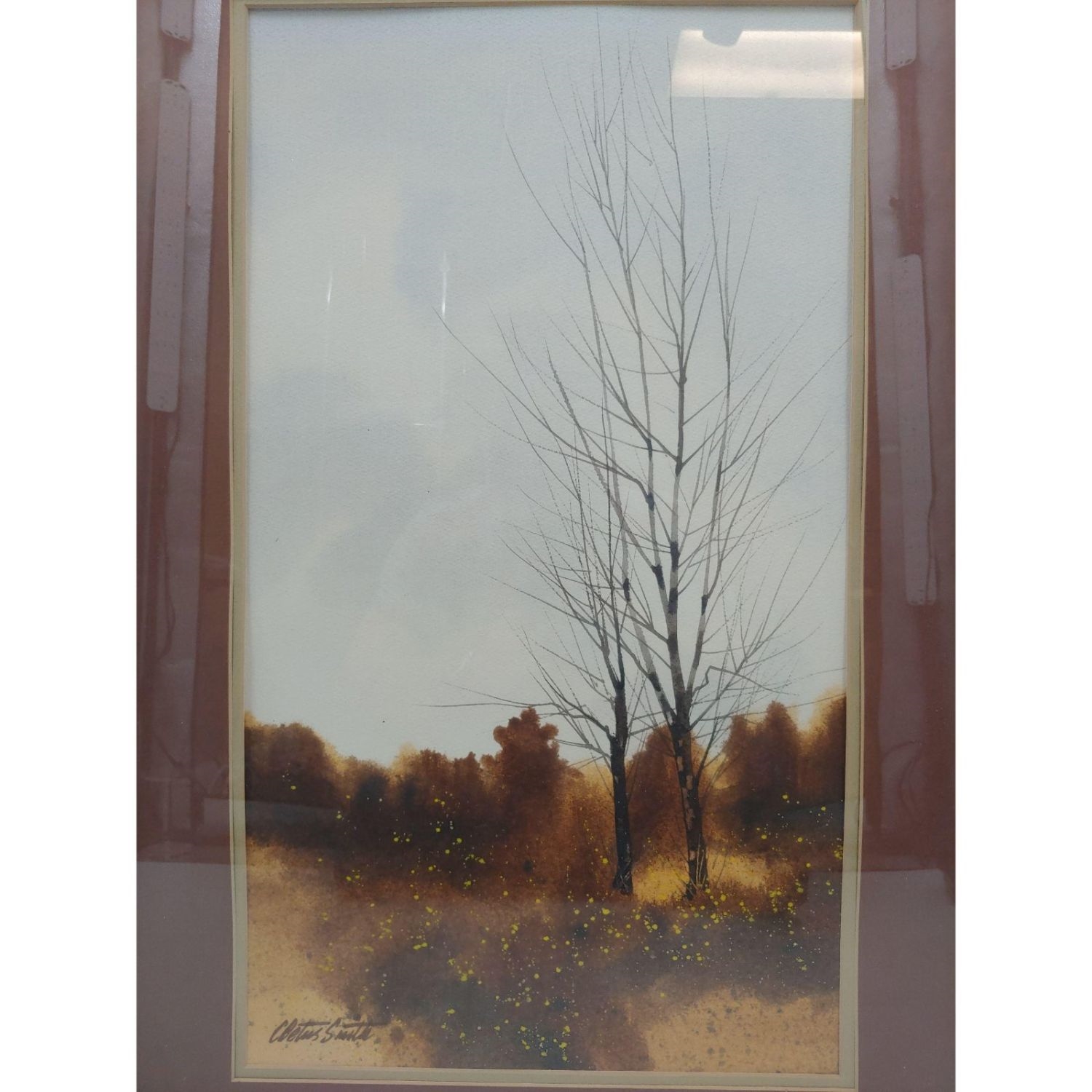 Cletus Smith | Signed Cletus Smith Watercolor Almost Spring | MutualArt
