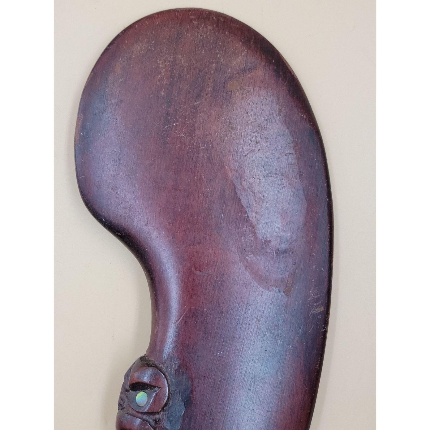 Unknown | 2 Maori Carved Wood Hand Clubs | MutualArt