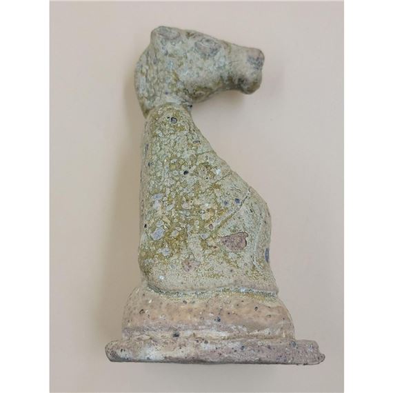 Lifetime | A Han terracotta Zodiac sheep & jade Rhino w Glyphs. | MutualArt