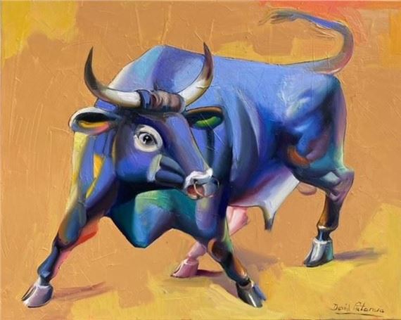 David Pataraia | Bull VII from Caucasian Bulls series (2022) | MutualArt