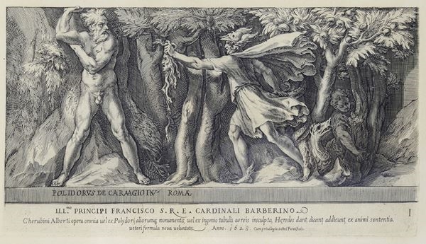 Cherubino Alberti | Perseus transforms Atlas into a mountain with the ...