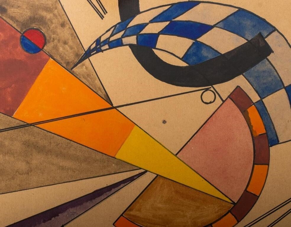 Wassily Kandinsky | Wassily Kandinsky Attr. Watercolor & Ink on Paper ...