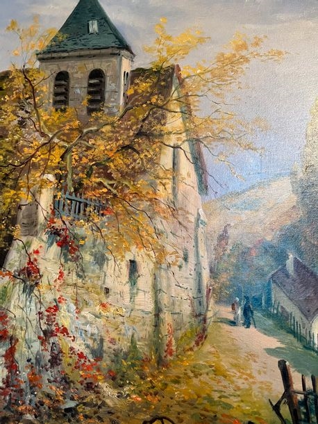 Maurice Proust | View of a church Oil | MutualArt