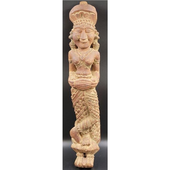 Unknown | An Antique Woodcarving of the Rice Goddess Dewi Sri | MutualArt