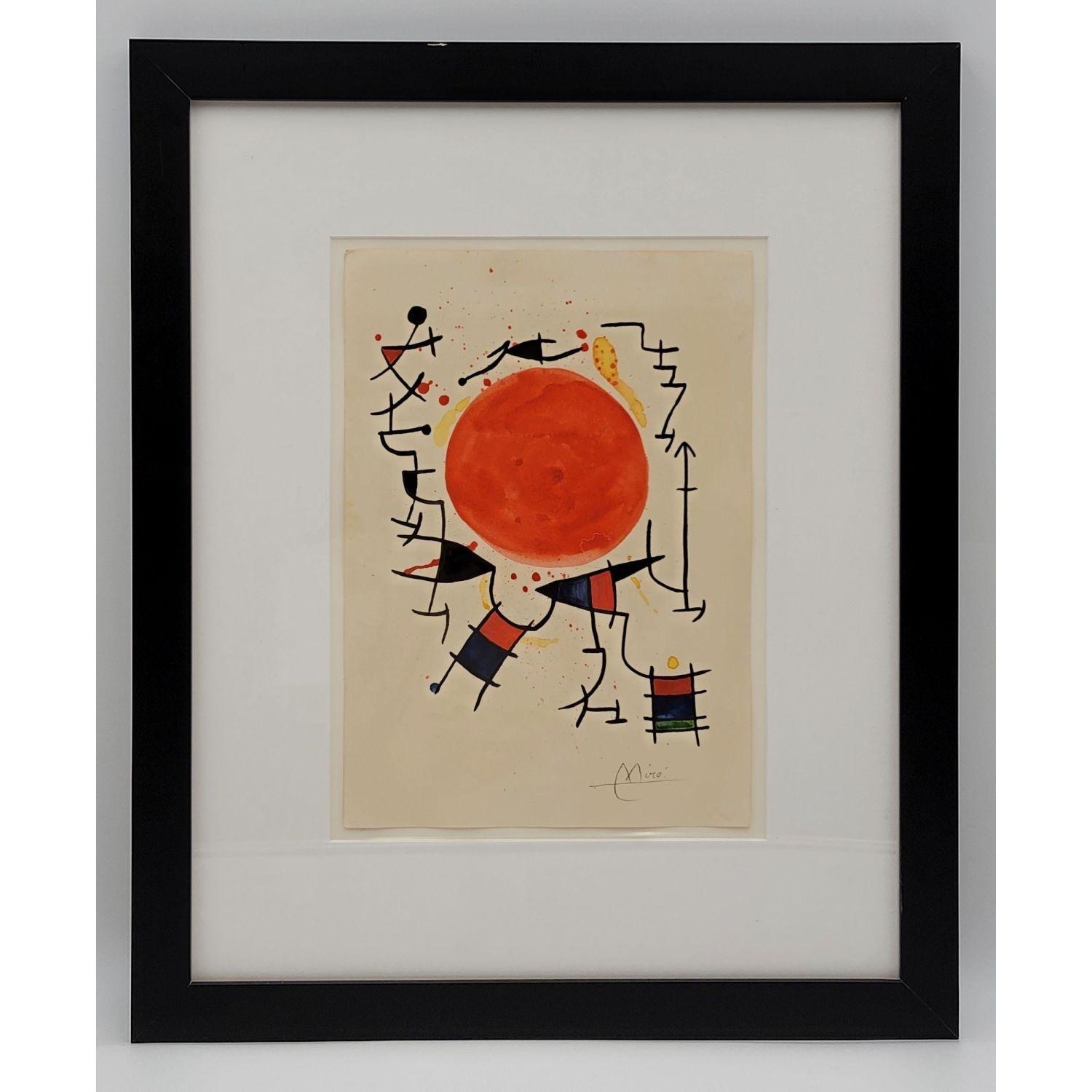 Joan Miró | abstract horn player (1947) | MutualArt