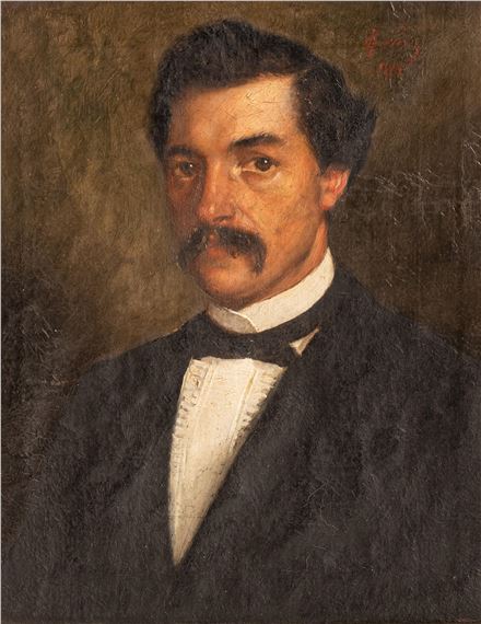 Jacobus Ishoven | portrait of a man (1878) | MutualArt