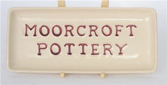 William Moorcroft | A Moorcroft rectangular advertising tray with ...