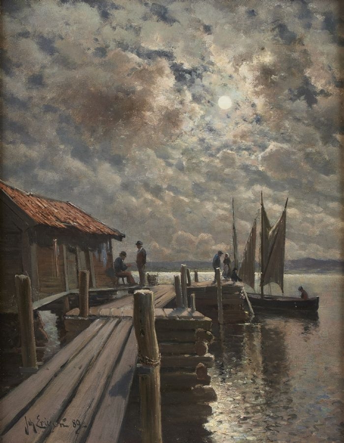 Johan Ericson | Brygga västkusten. Signerad | MutualArt