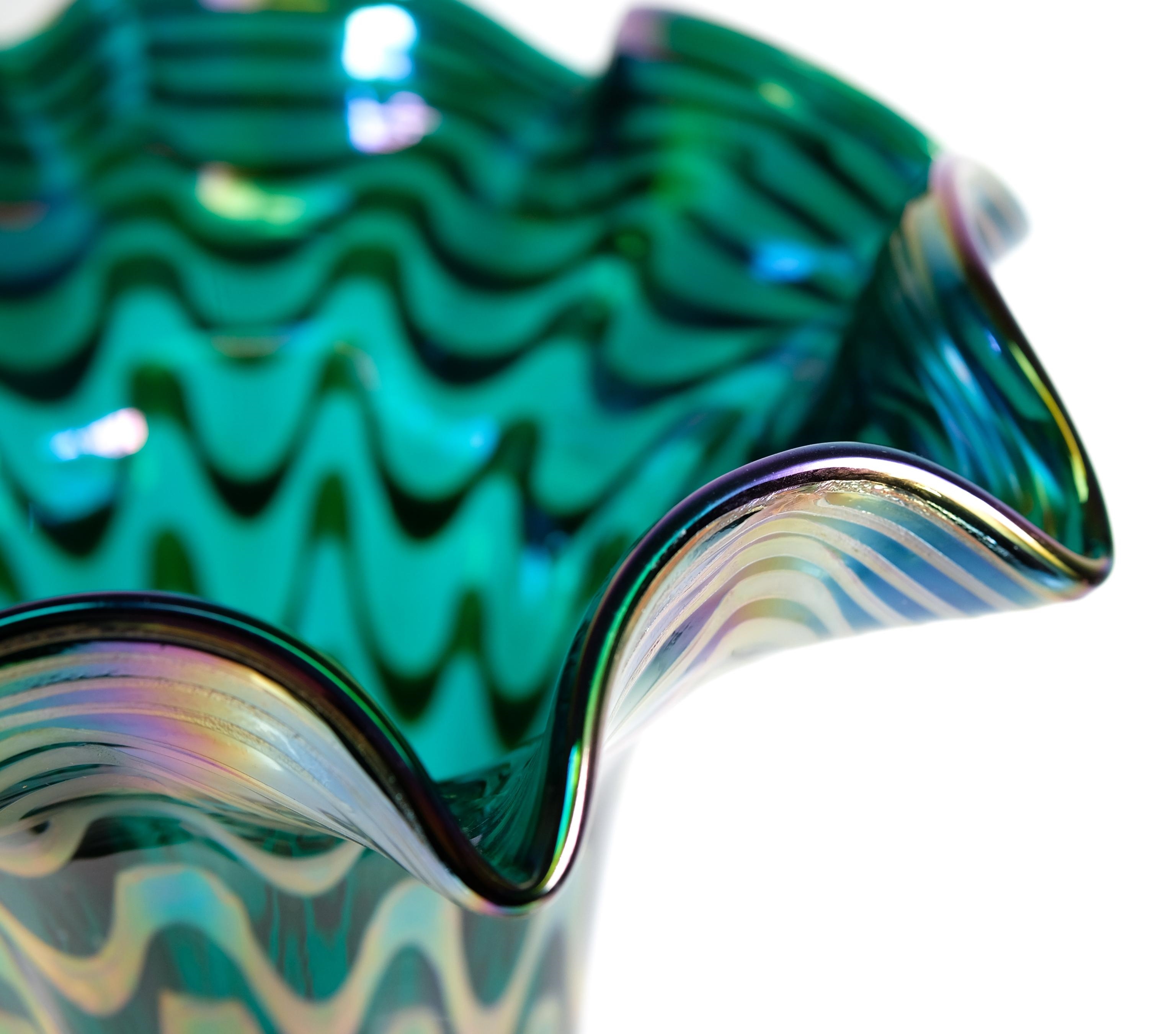 Johann Loetz Witwe | Loetz/Rindskopf Wavy Iridized Glass Vase 13.75in ...