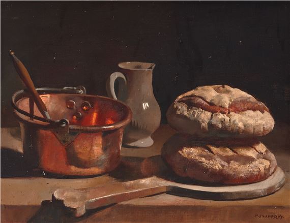 Pierre Jouffroy | Still Life with Pot & Bread | MutualArt